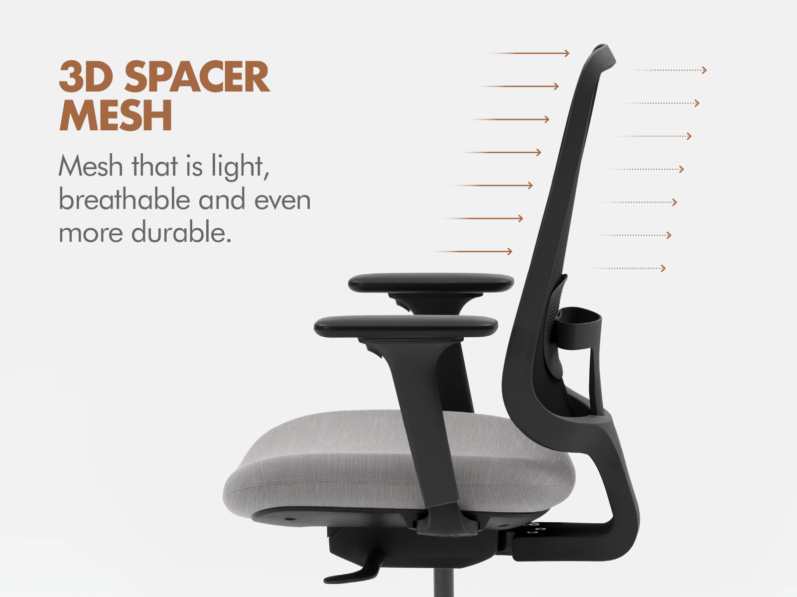 Grey Desk Chair With Arms - We are Slouch