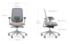 Grey Desk Chair With Arms - We are Slouch