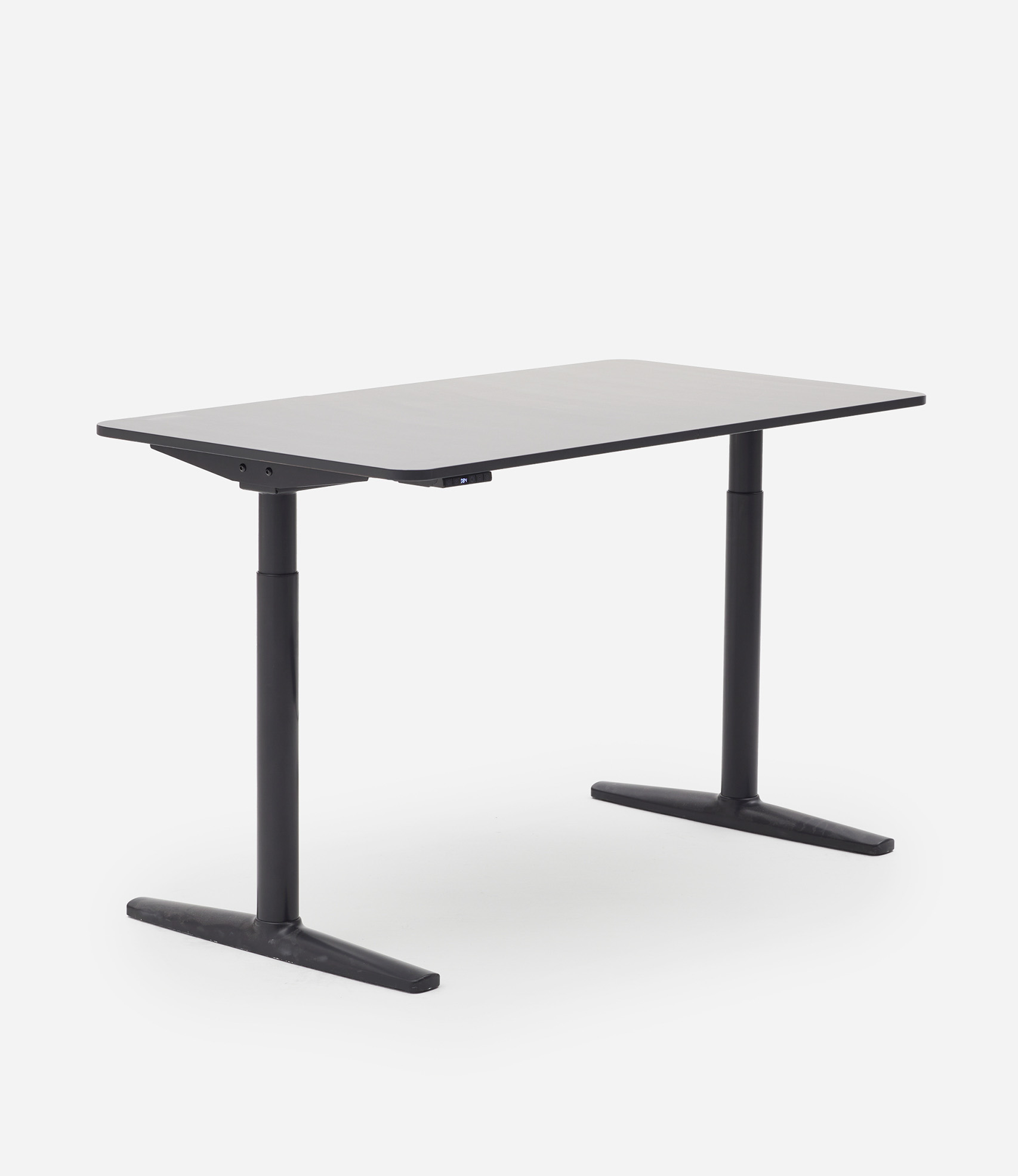 Smart Black Adjustable Height Desk - 1400mm - Slouch