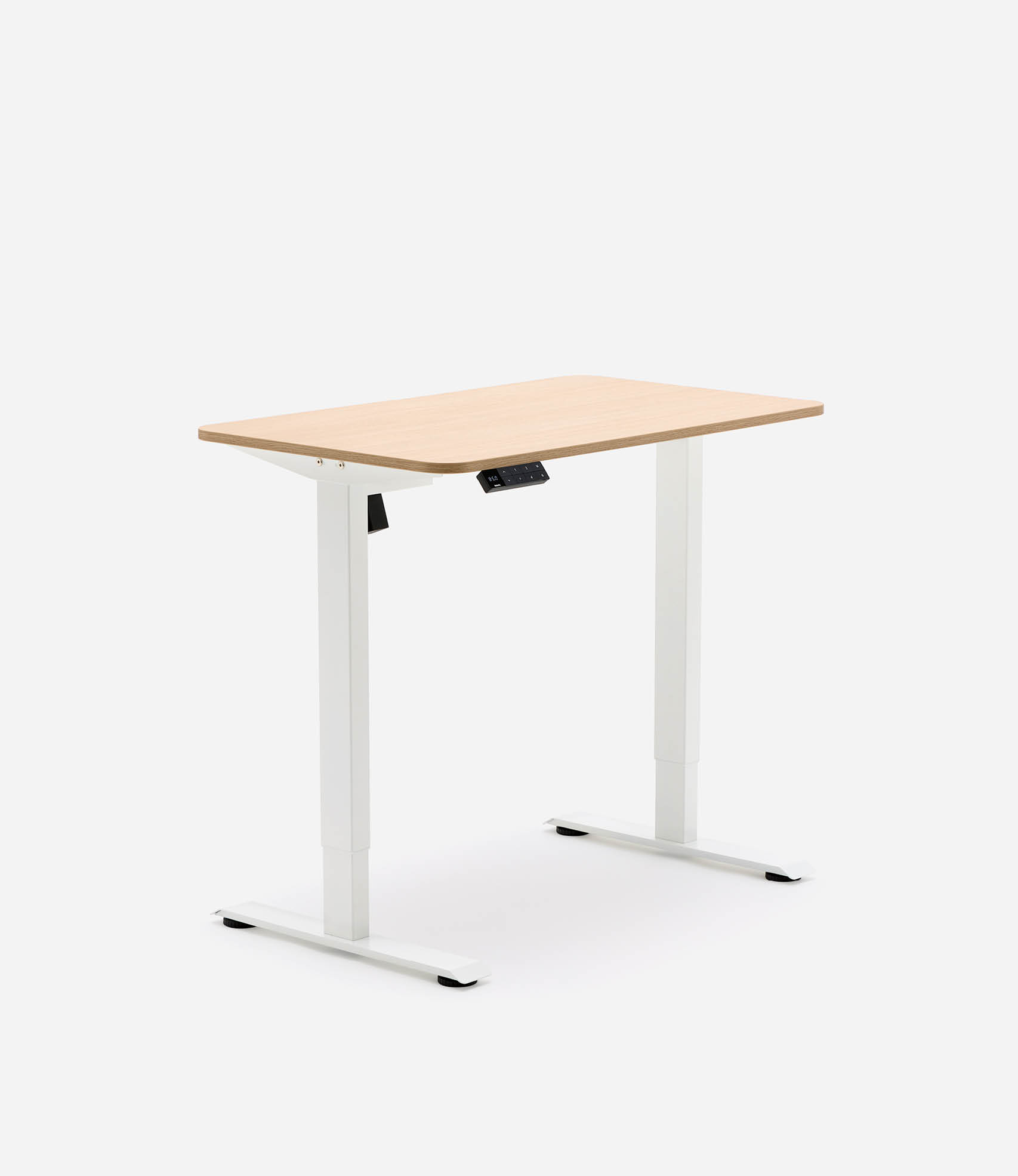 Core Desk - 1000 - 600 - White & Oak - Slouch